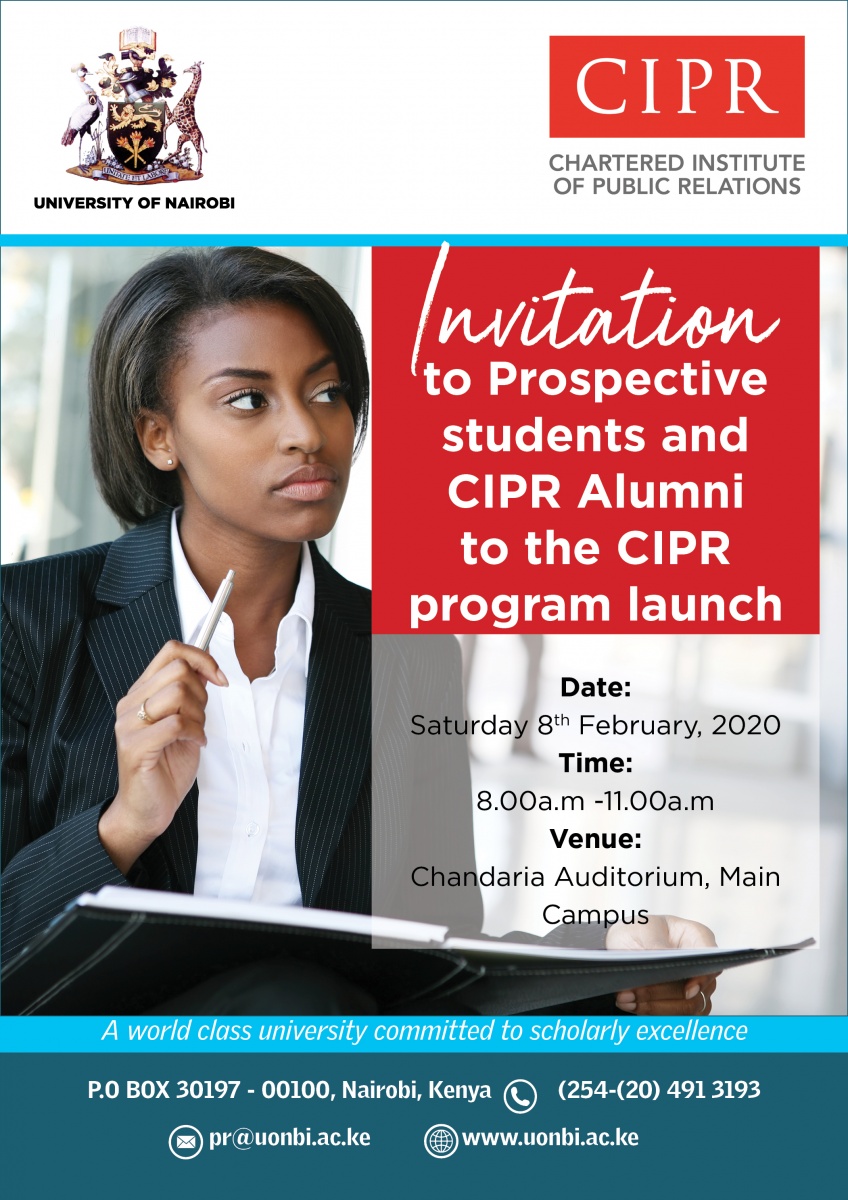 Invitation to Prospective students and CIPR Alumni to the CIPR program ...