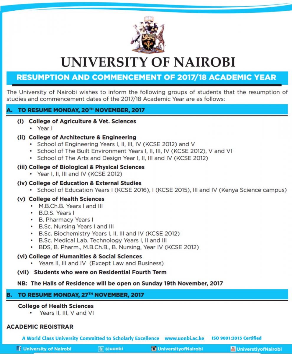 Latest News | UNIVERSITY OF NAIROBI